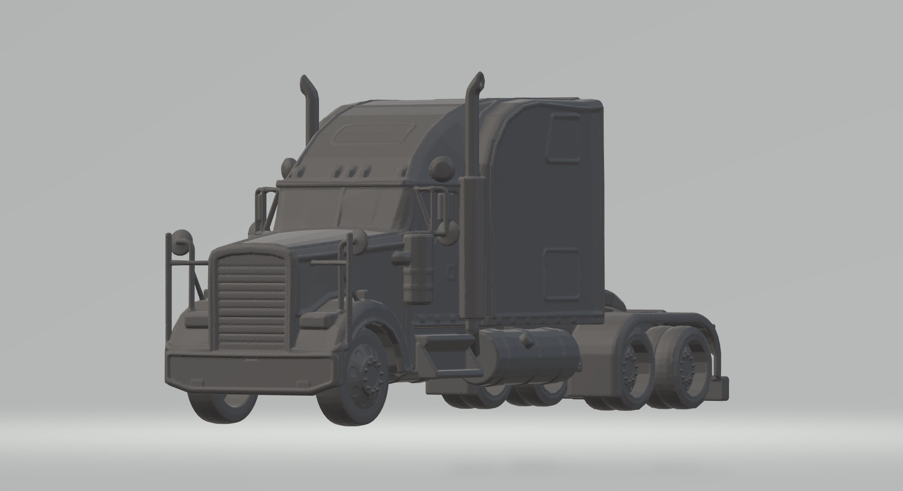 Free STL file 3D Hauler American Truck Model Ready For 3D Printing Stl ...