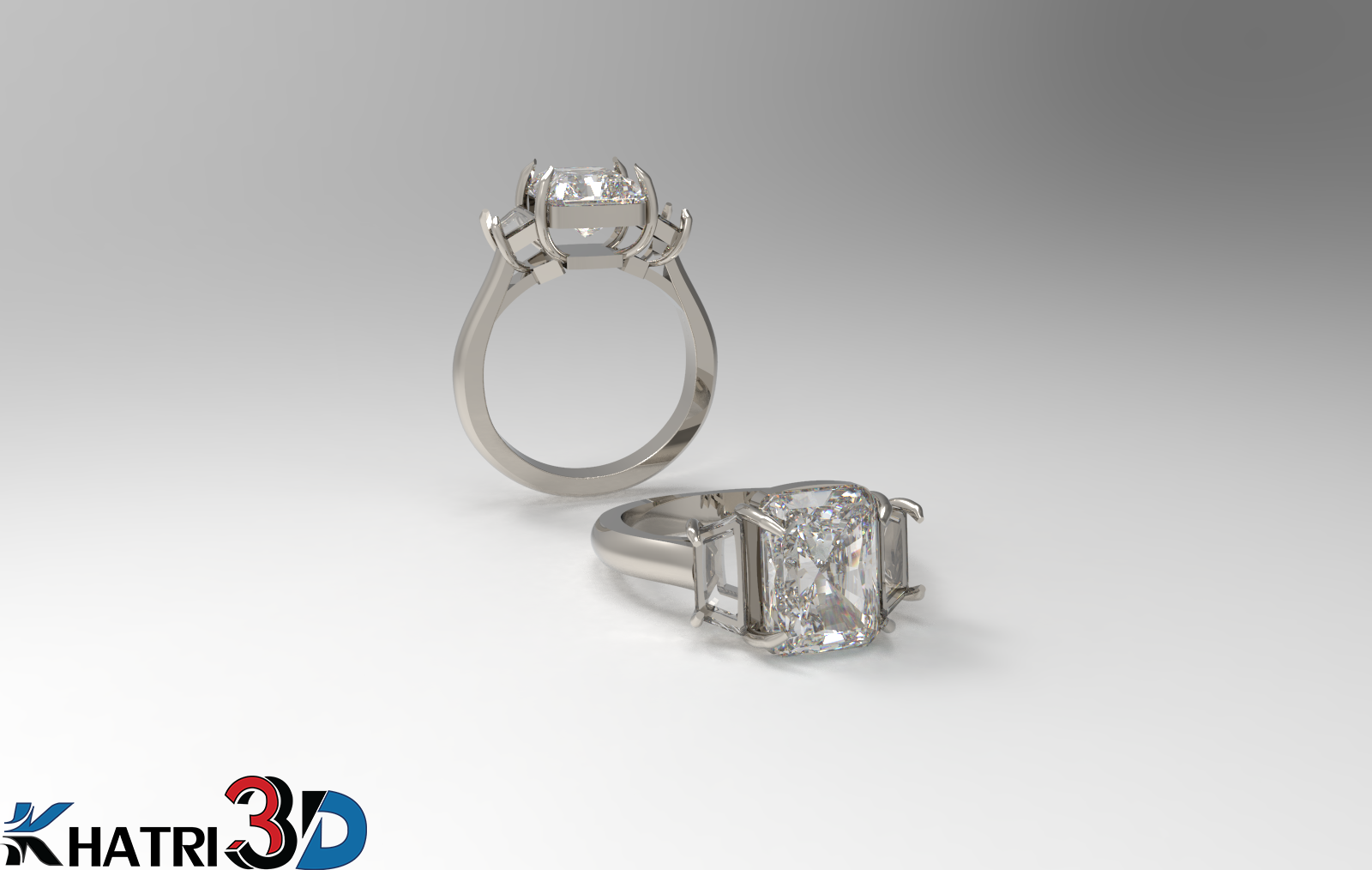 3D file Engagement Ring 💍 ・3D printer model to download・Cults