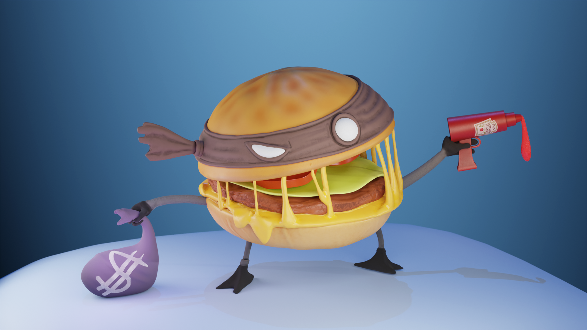3D file Burger Heist - Stylized Character 👹 ・3D print design to ...