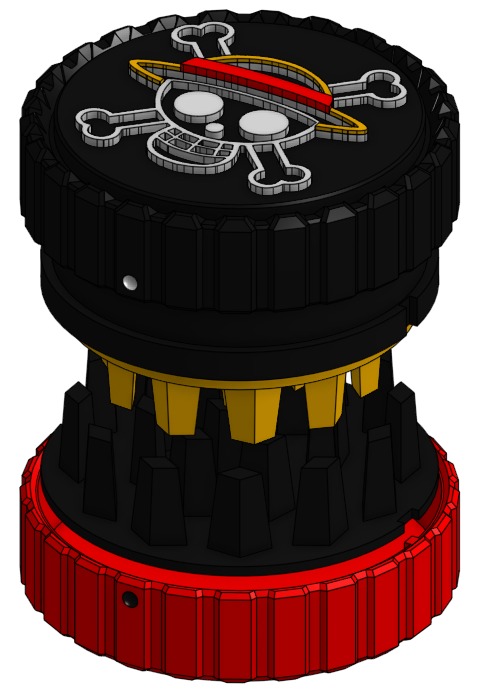Archivo 3D Grinder One Piece 🚬 ・Diseño de impresión en 3D para ...