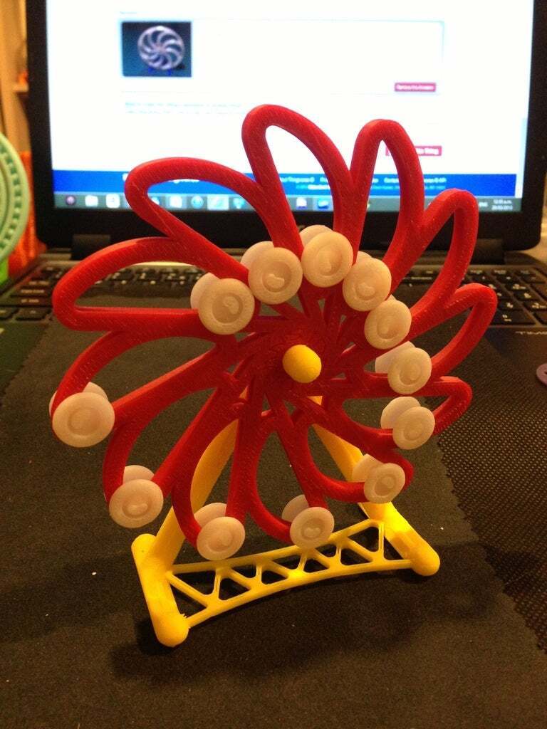 🛞 Perpetual Motion Test - Da Vinci Overbalanced Wheel・Free STL File for ...