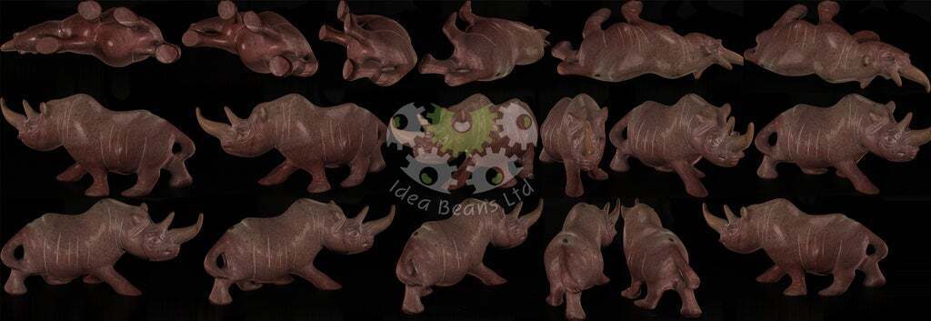 Free STL file Rhino 3D Scan 🦏 ・3D printing template to download・Cults