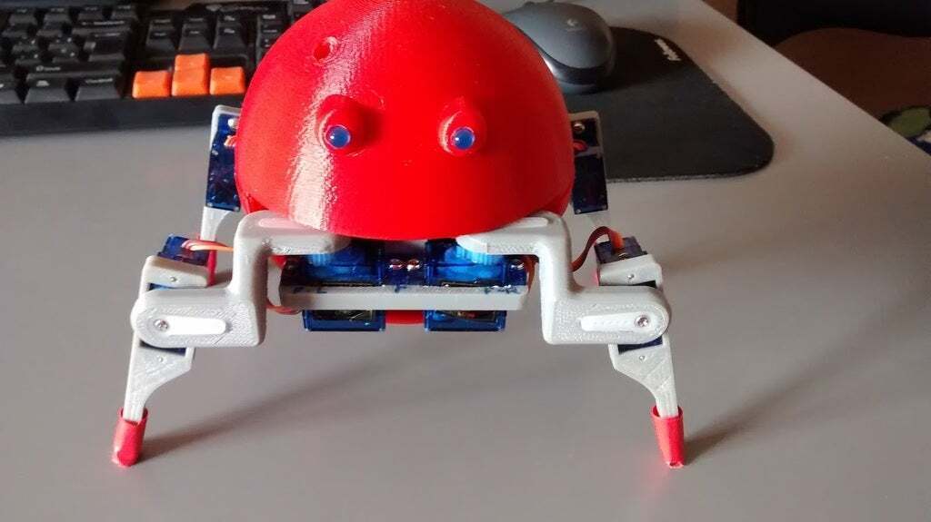 Free STL file Quadruped Spider Robot 🕷️ ・3D print design to download・Cults