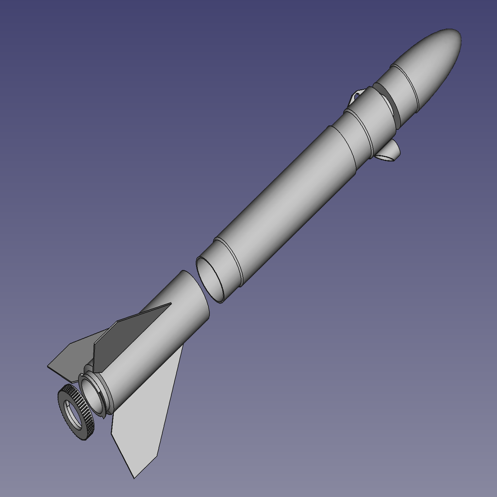 🚀 Modular Flyable Model Rocket・free 3d File For ・cults