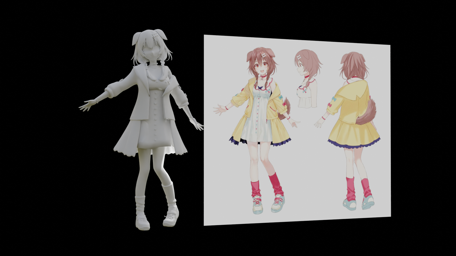 Fichier STL Inugami Korone Figure HOLO LIVE 🎨 ・Objet pour impression 3D ...