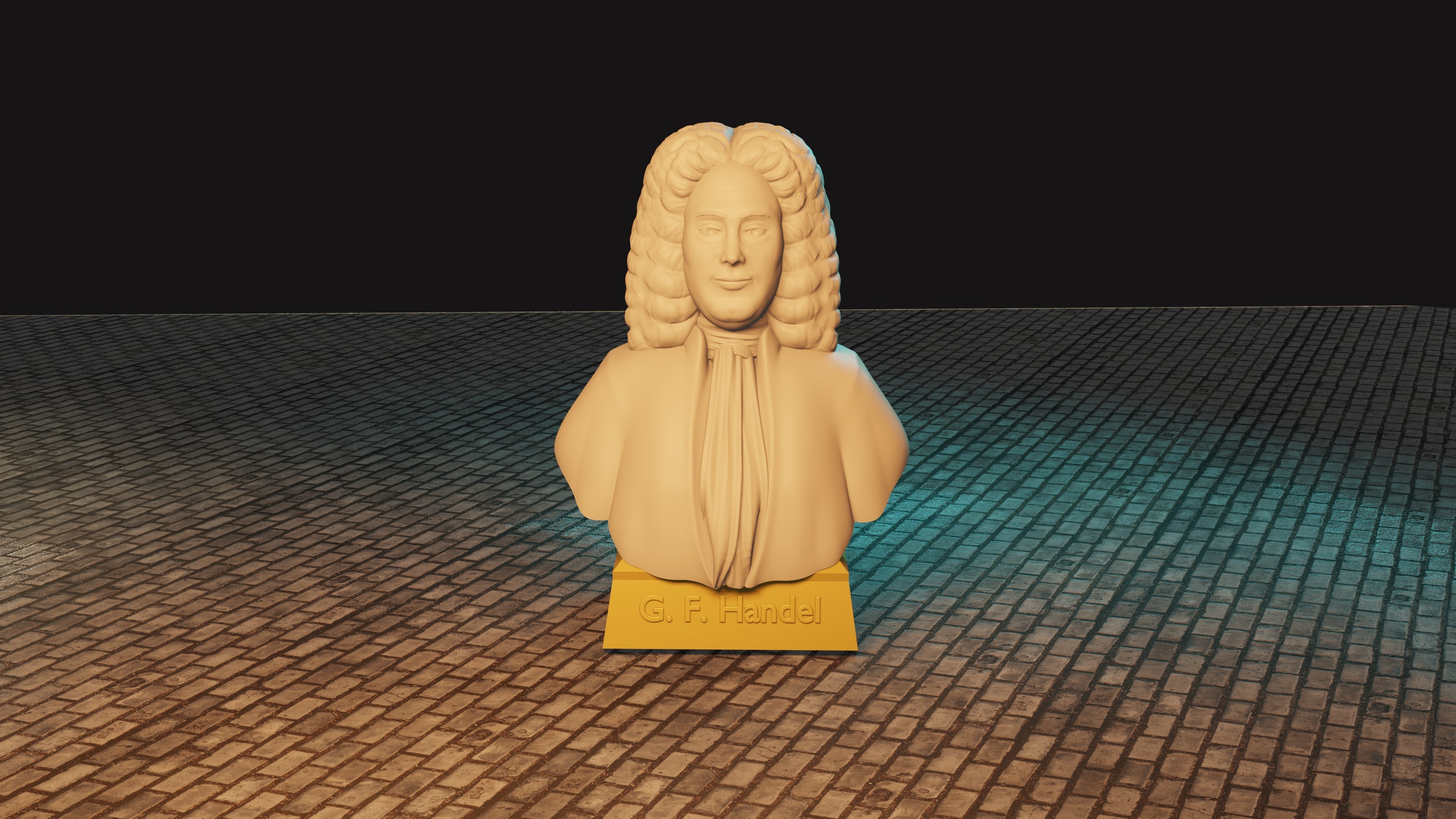 STL file Georg Friedrich Händel 🗿 ・Template to download and 3D print・Cults