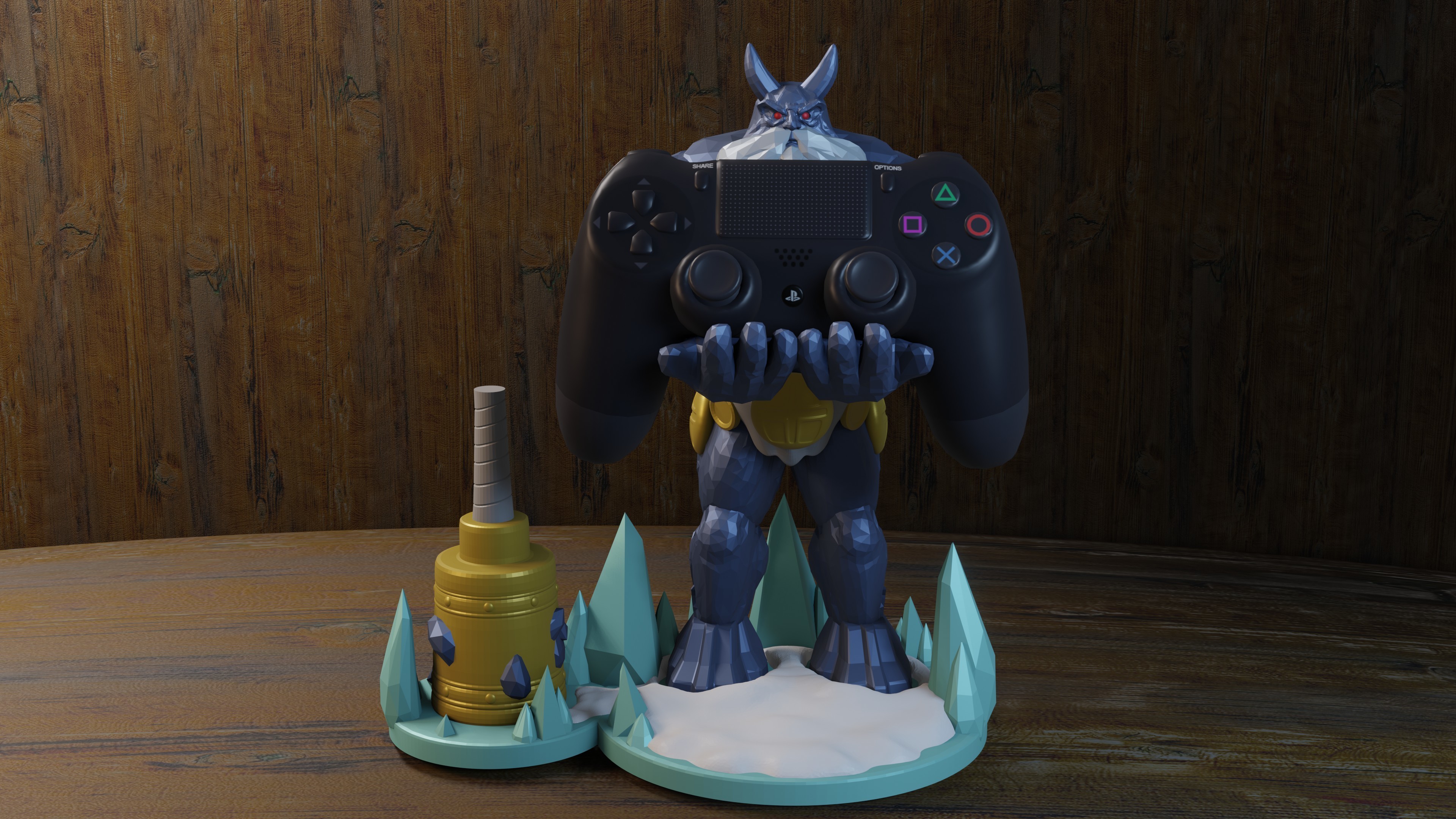 🎛️ CONTROLLER HOLDER / Ymir - smite・ STL File for ・Cults