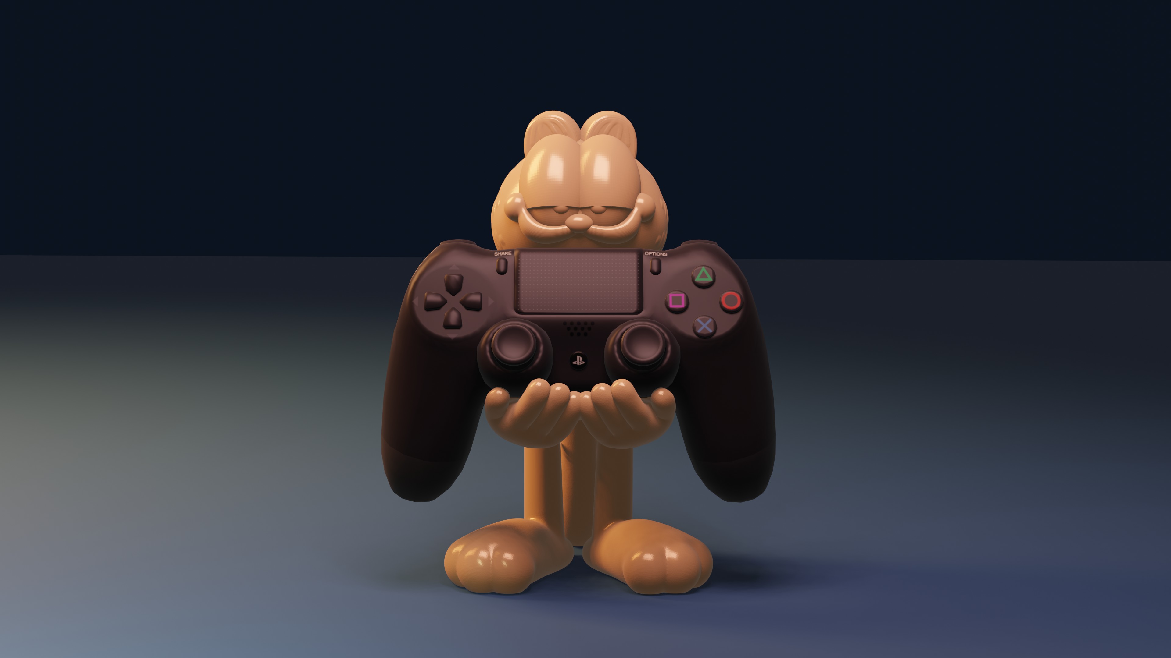 🕹️ suporte de controlador / joystick Garfield・Arquivo STL para ・Cults