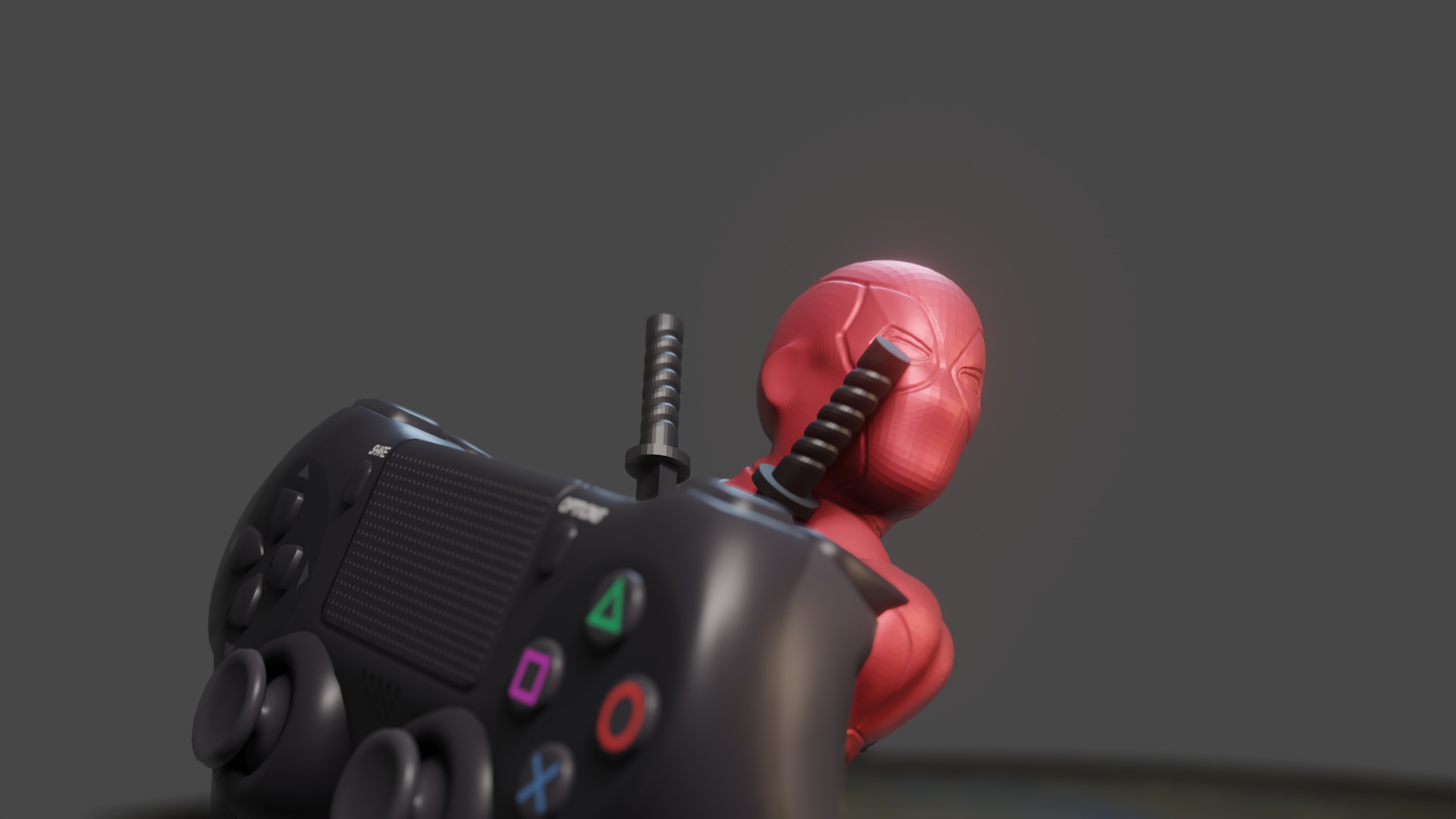 🕹️ CONTROLLER HOLDER / Deadpool joystick・ STL File for ・Cults