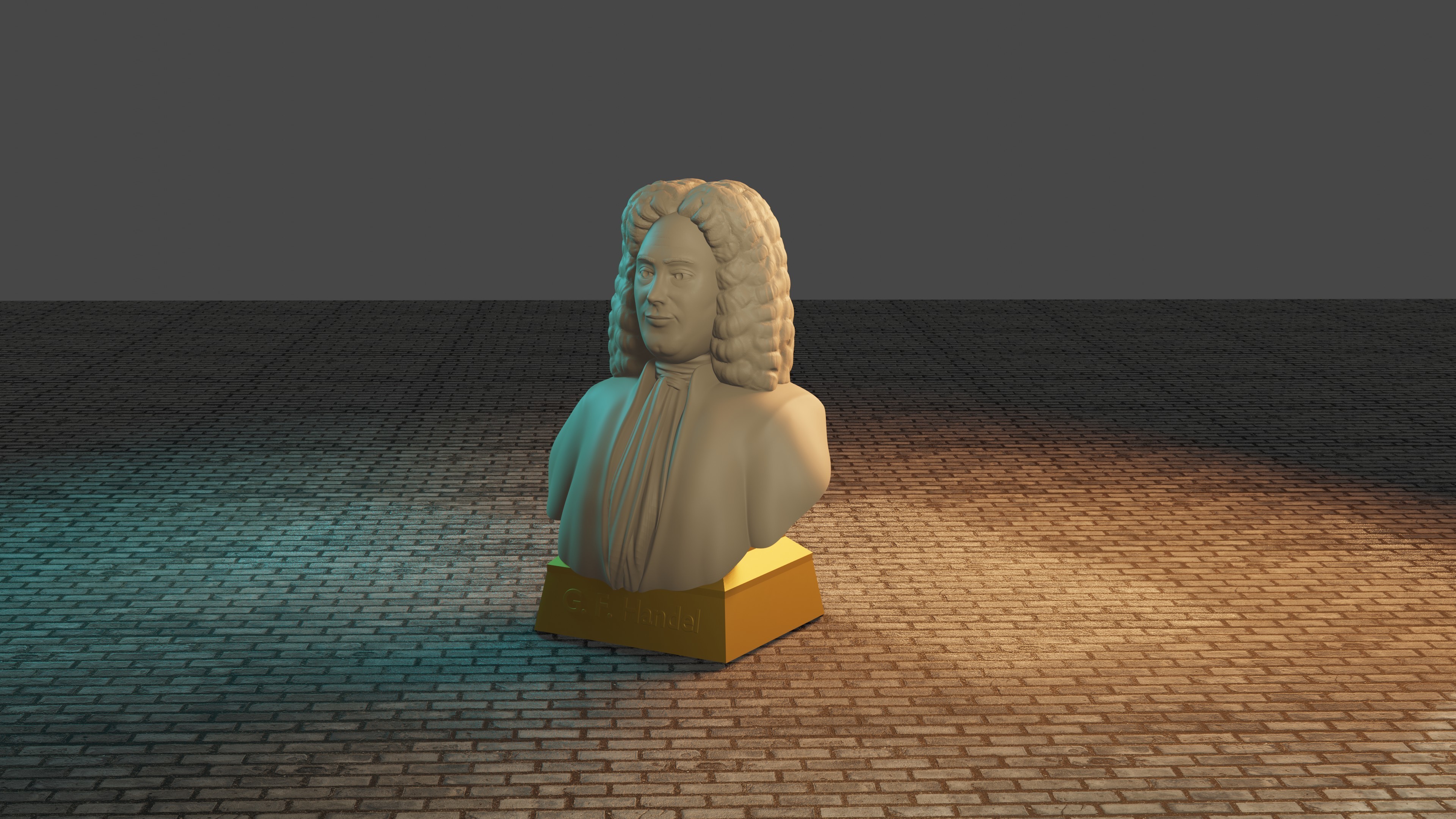 STL file Georg Friedrich Händel 🗿 ・Template to download and 3D print・Cults