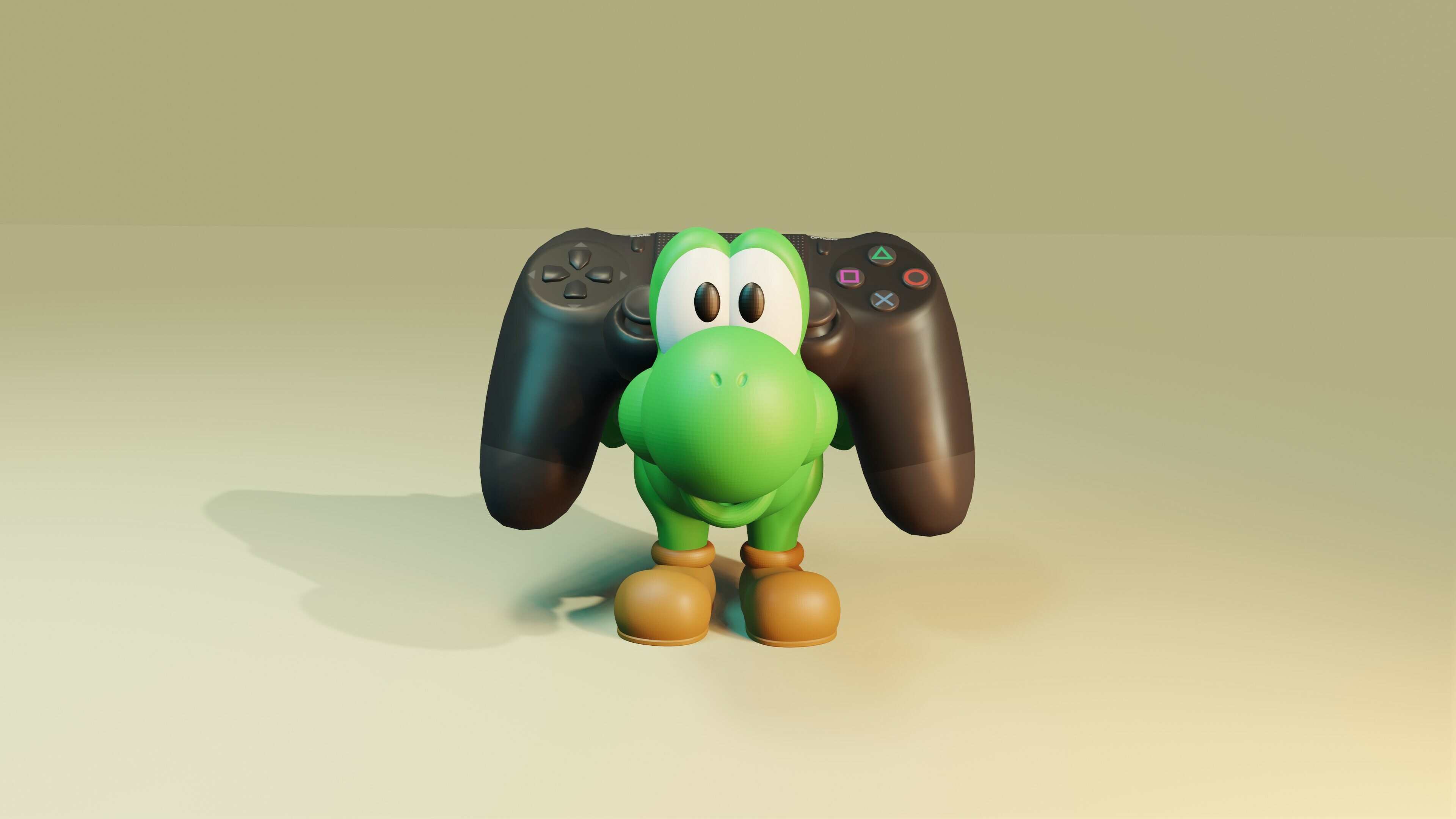 🕹️ CONTROLLER HOLDER / yoshi porta joystick ps4・Archivo STL Gratis para ...