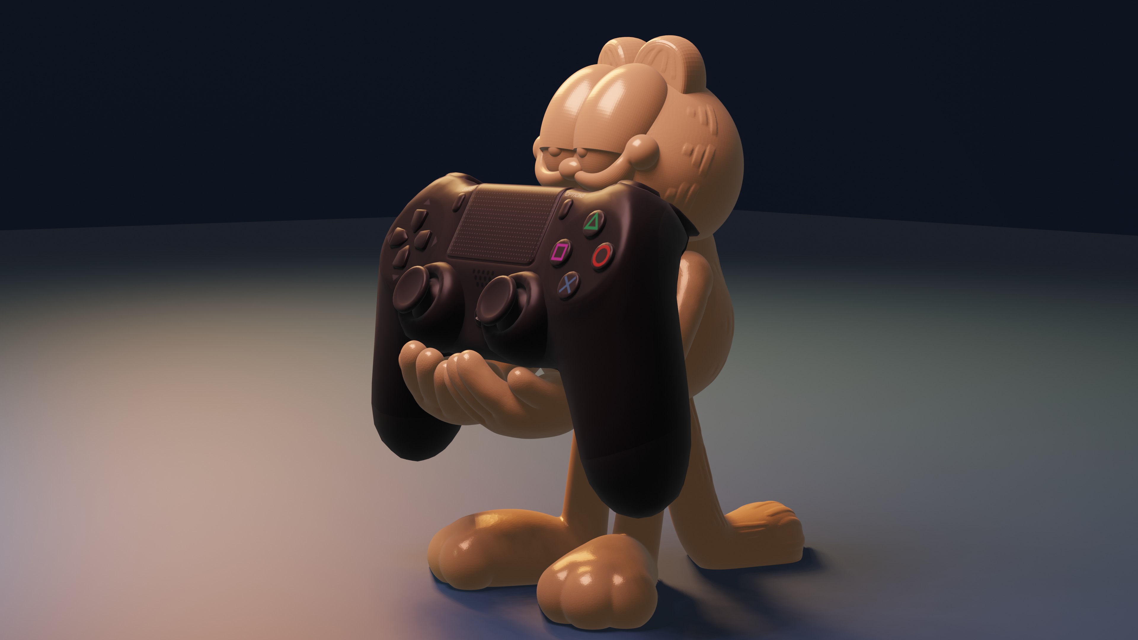 🕹️ CONTROLLER HOLDER / Garfield Joystick・ STL File for ・Cults