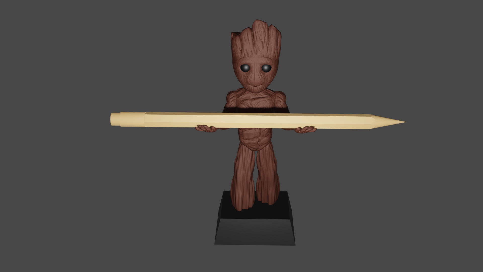 STL file PEN HOLDER GROOT 🖊️ ・Model to download and 3D print・Cults