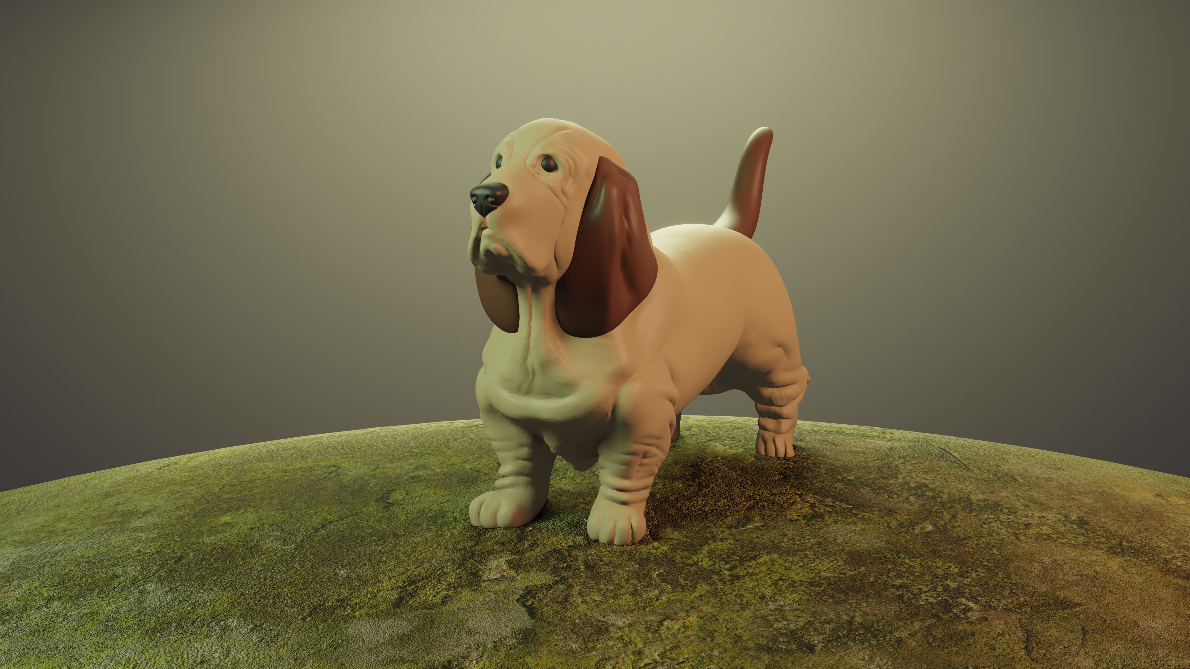 STL file Dog Basset Hound 🐕 ・Template to download and 3D print・Cults
