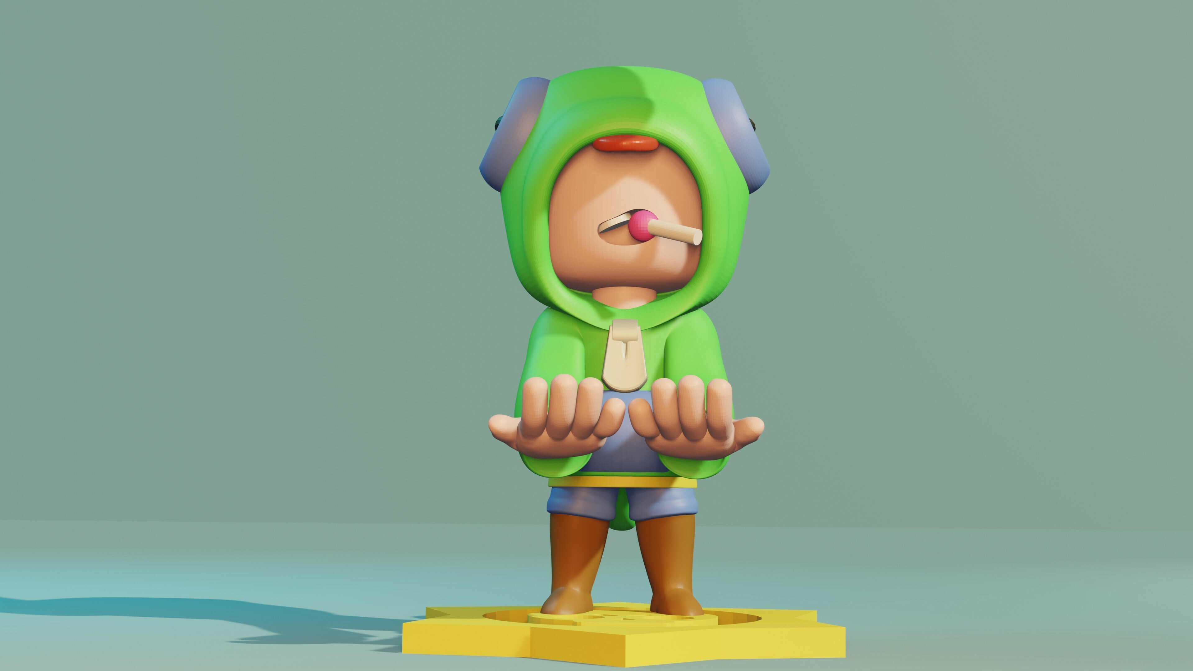 Archivo STL CONTROLLER HOLDER / Leon from Brawl Stars ps4 🌃・Modelo de ...