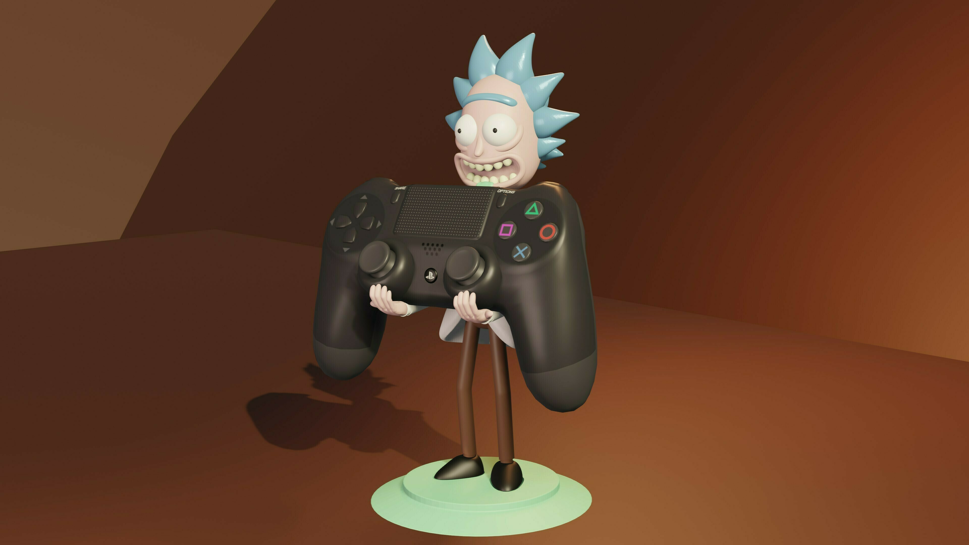 🕹️ CONTROLLER HOLDER / rick porta joystick・Archivo STL para ・Cults