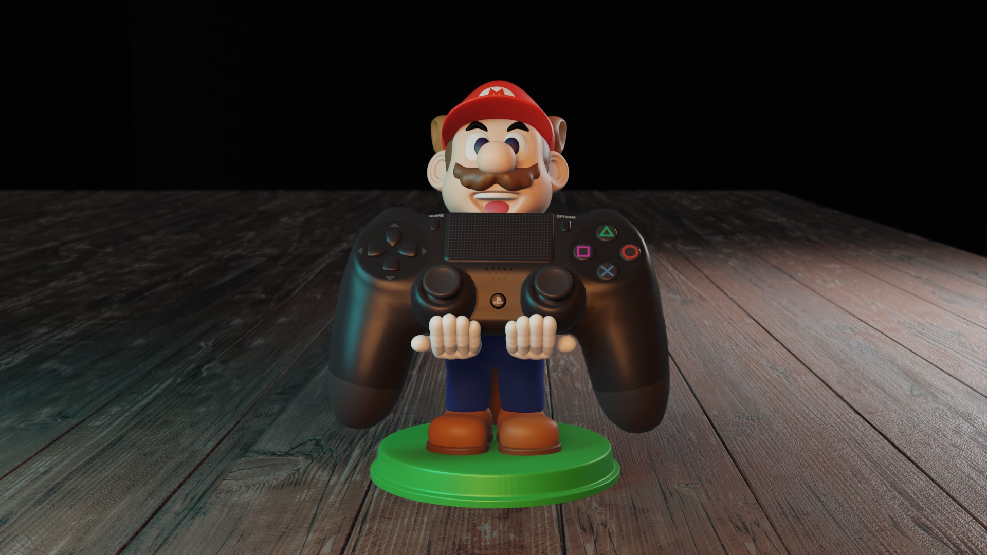 STL file CONTROLLER HOLDER / Mario Raccoon joystick 🦝 ・3D printing ...