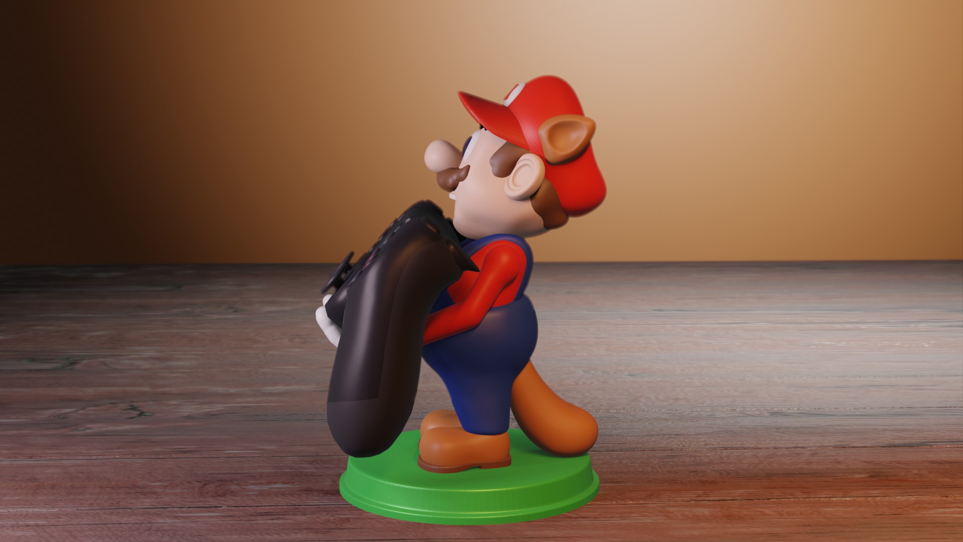 STL file CONTROLLER HOLDER / Mario Raccoon joystick 🦝 ・3D printing ...