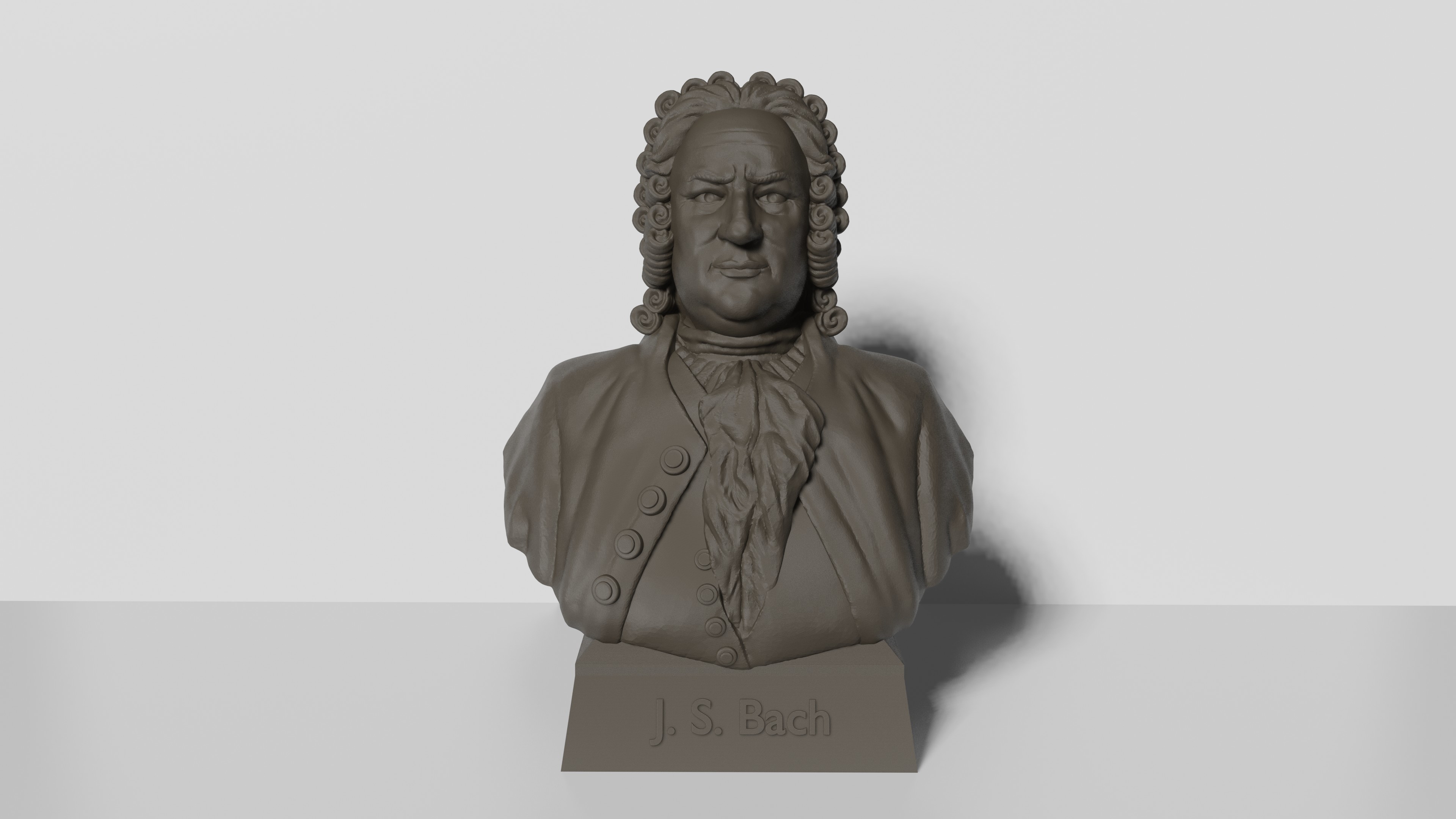 arquivo STL Johann Sebastian Bach 🎵 ・design para impressão 3D para ...