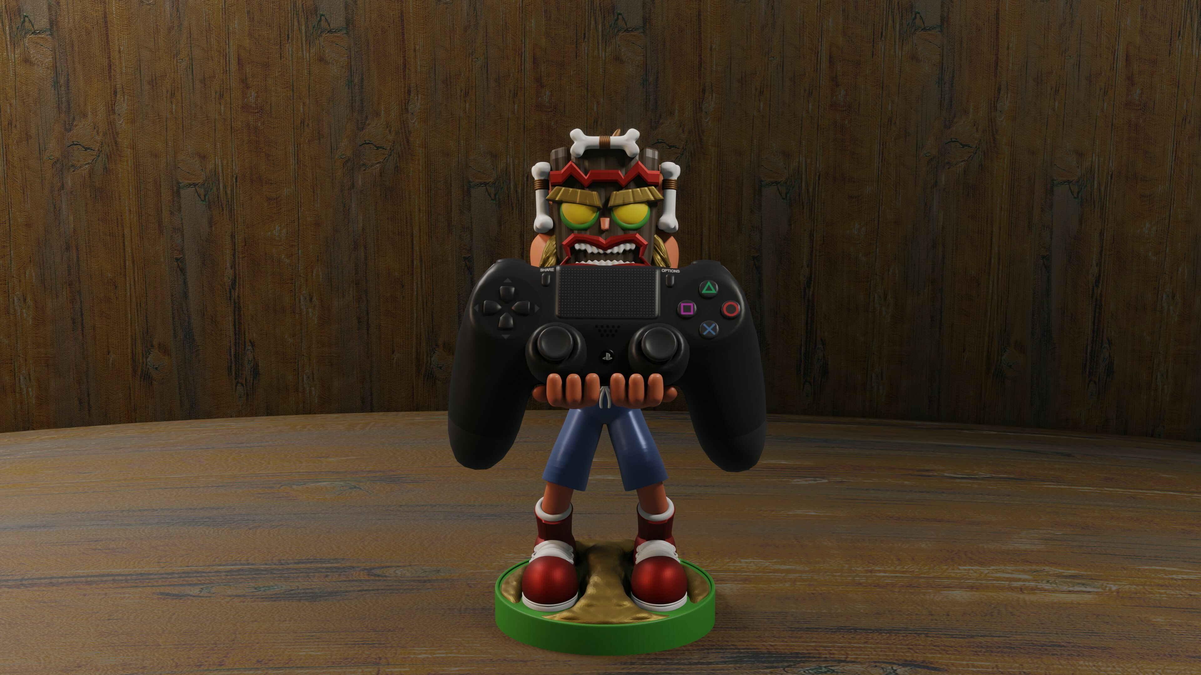 🎛️ CONTROLLER HOLDER / crash uka uka malo controller holder ps4・ STL ...