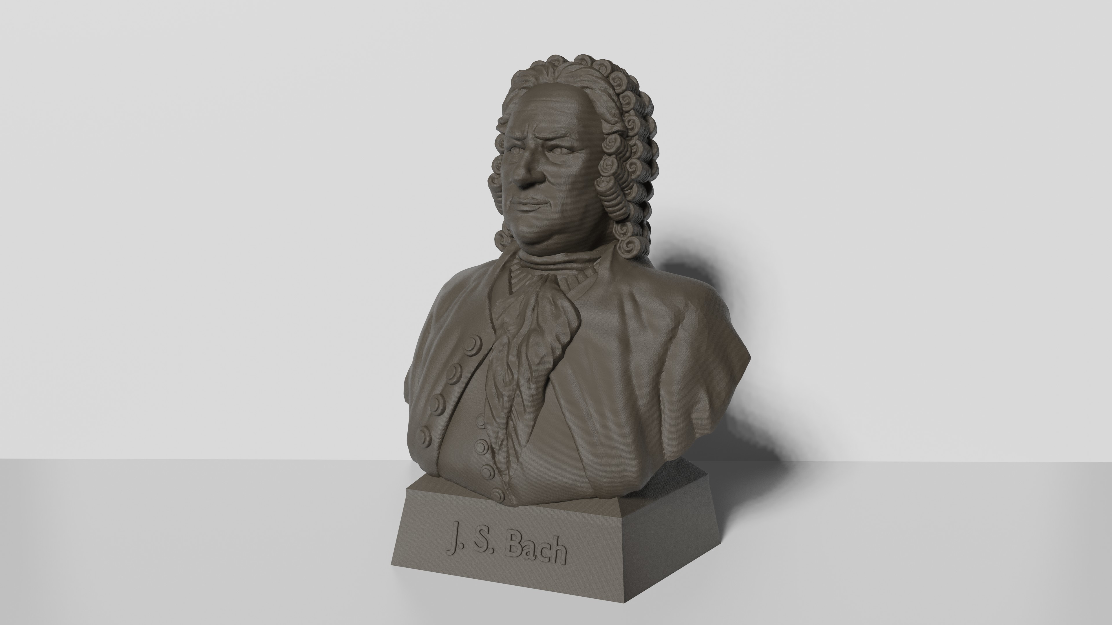 STL file Johann Sebastian Bach 🎵 ・3D printing design to download・Cults