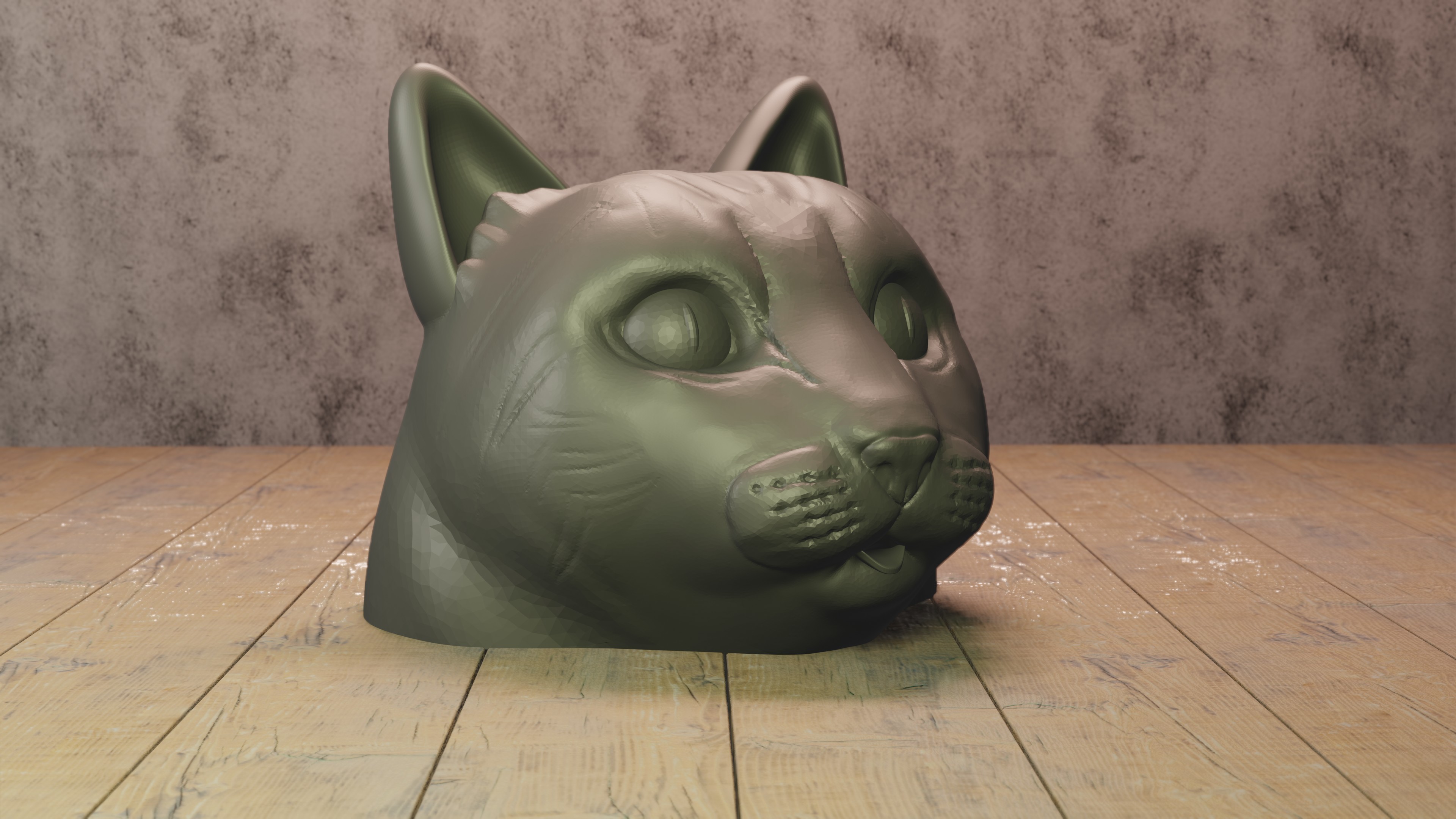 🐱 cat head・ STL File for ・Cults