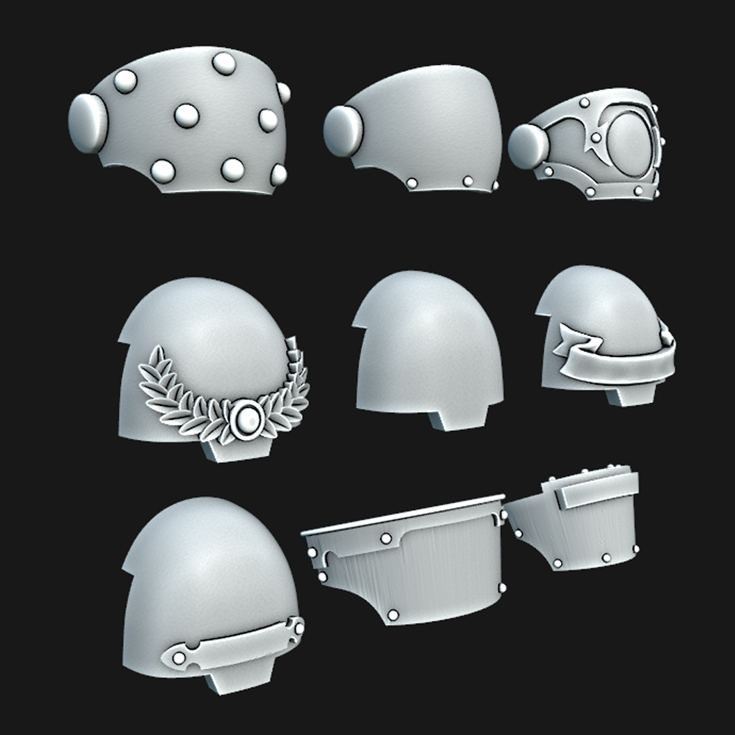 🛰 SM Shoulderpads・ 3D File for 3D printing・Cults