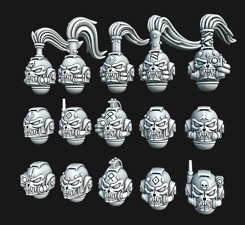 🐺 Wolf Skull Helmets・ STL File for ・Cults