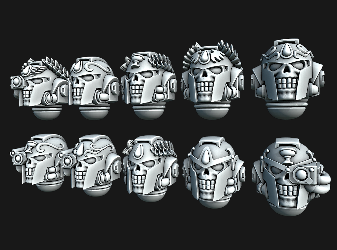 3D file BA Greek Skull Helmets 🏛️ ・Template to download and 3D print・Cults