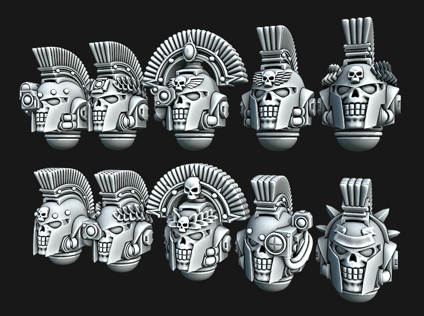 🏛️ Greek Skull Helmets・ 3D File for ・Cults