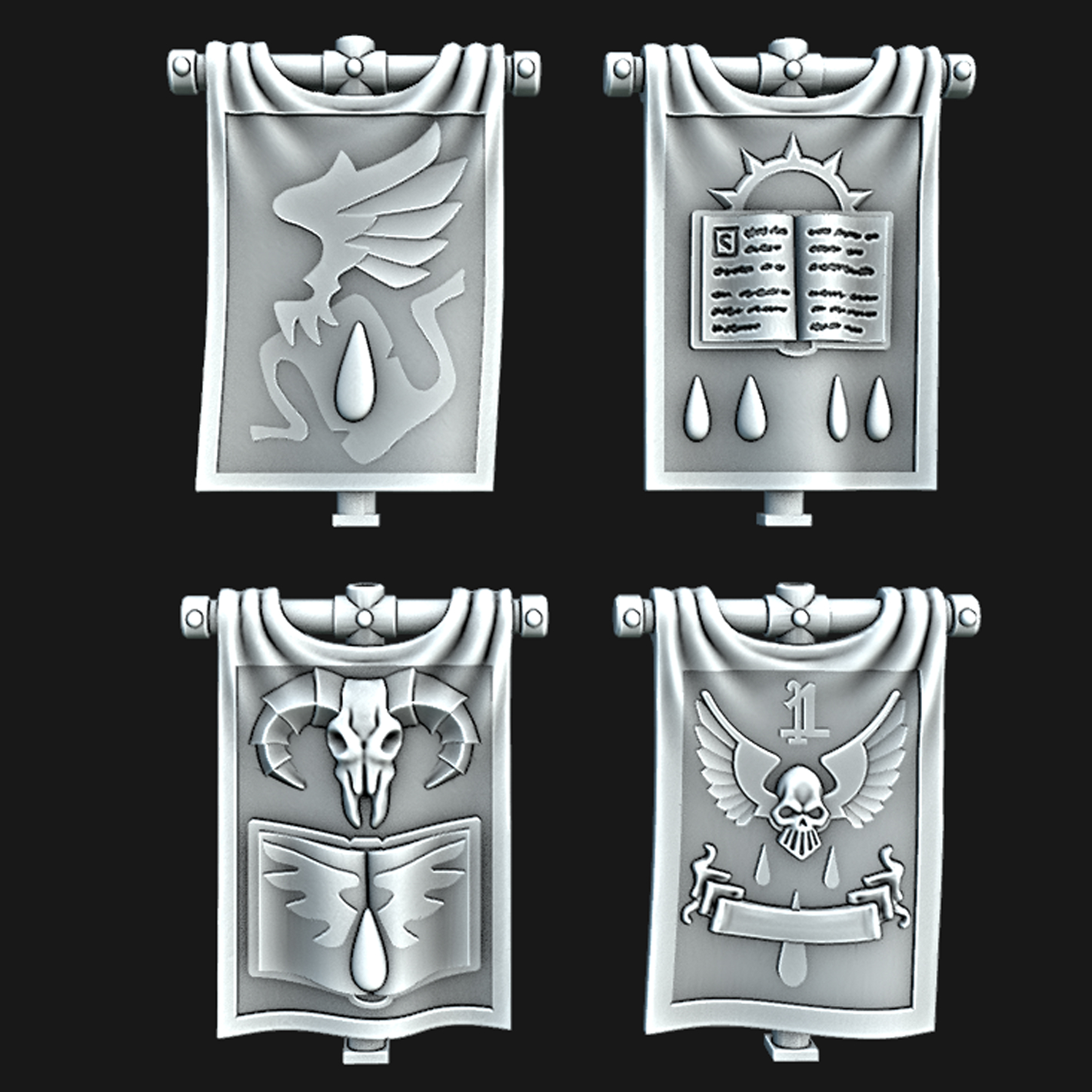 🛰 BA Character Baners・ STL File for ・Cults