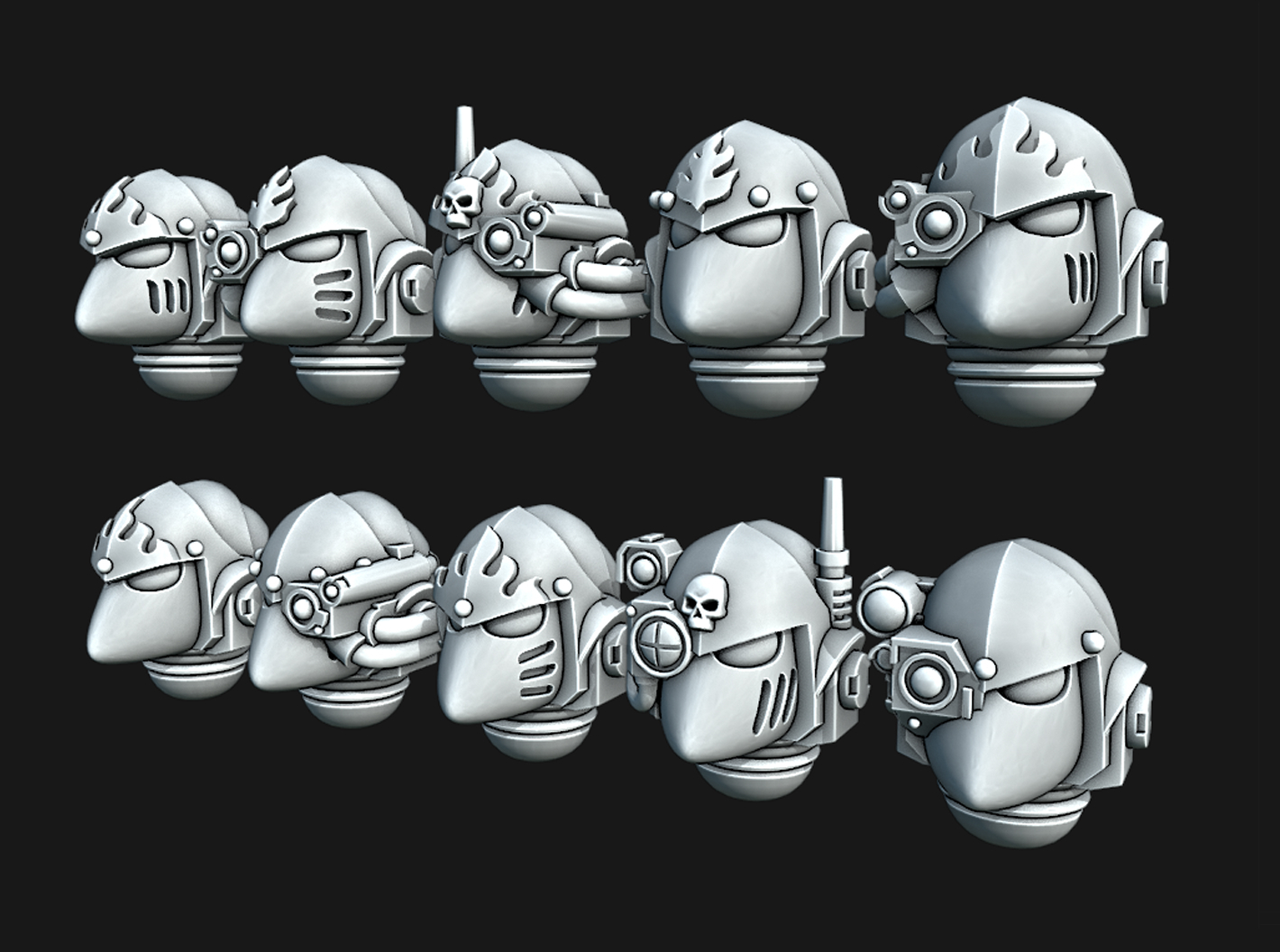 🔥 Flame Beaky Helmets・ 3D File for ・Cults