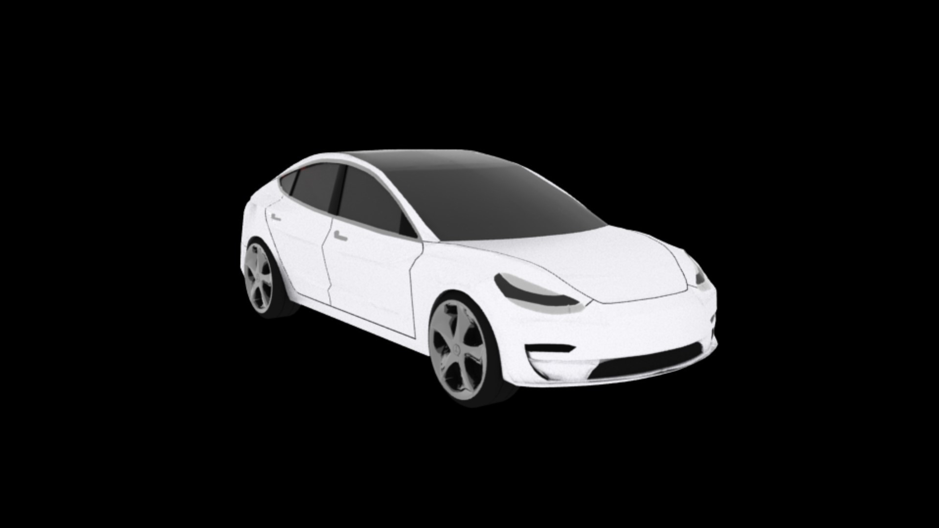 OBJ file tesla model 3 🚗 ・Design to download and 3D print・Cults