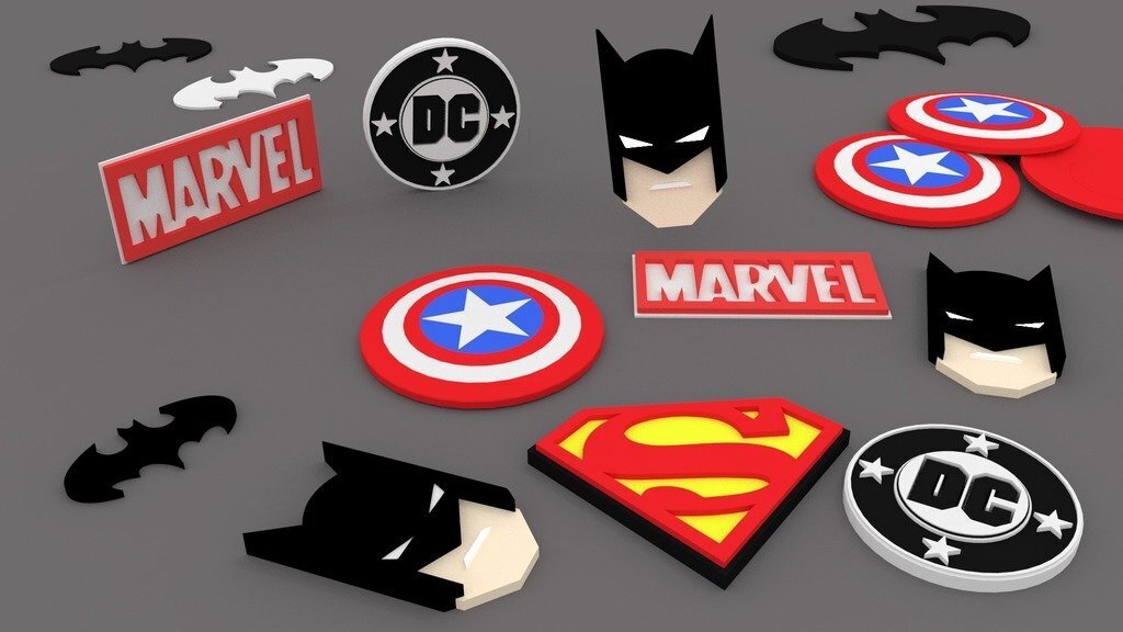 Free STL file The Biggest DC/Marvel Pack EVER!!!! 🦸‍♂️ ・3D printing ...