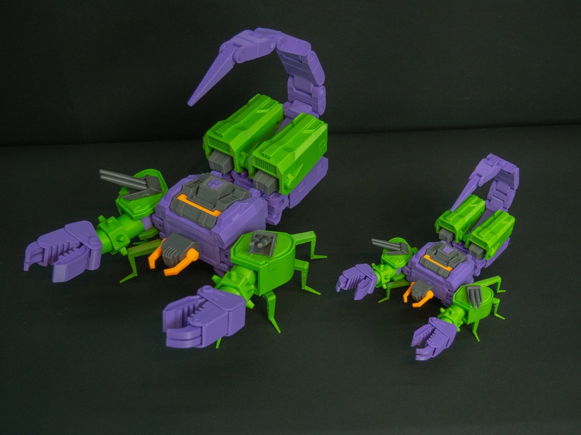 🤖 Transformers G1 Marvel Comic Scorponok and Black Zarak・ 3D File for ...