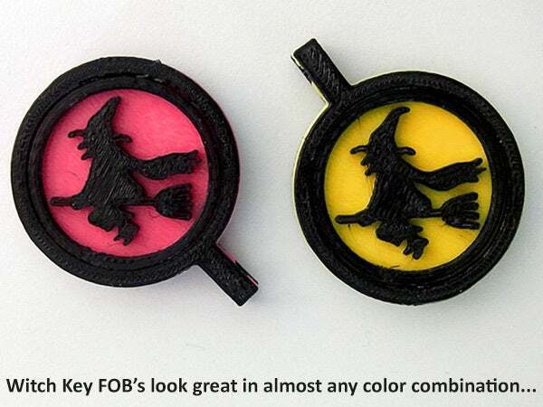 🔑 Spinning Witches Key FOB・Free STL File for ・Cults