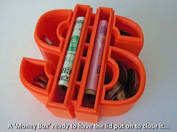 💰 '$' Money Box・Free STL File for ・Cults