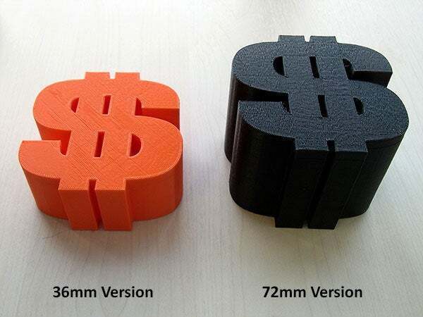 💰 '$' Money Box・Free STL File for ・Cults