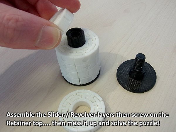 🧩 The "Revolver" - One Colour Print version of this Challenging ...