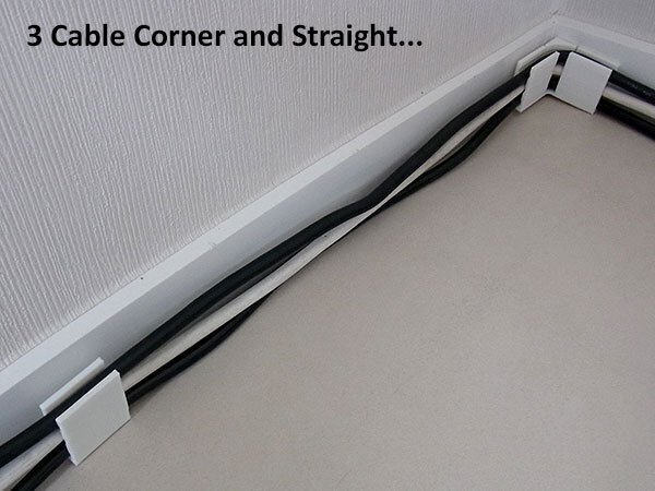 🔌 Cable Corners... keep cables in corners!・Free STL File for ・Cults