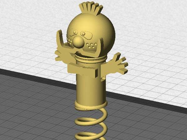 🪄 Zebedee - From The Magic Roundabout (Wobbles on the spring and arms ...