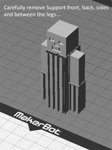 🖥️ Minecraft Steve - One piece print with moving head/arms/legs!・Free ...