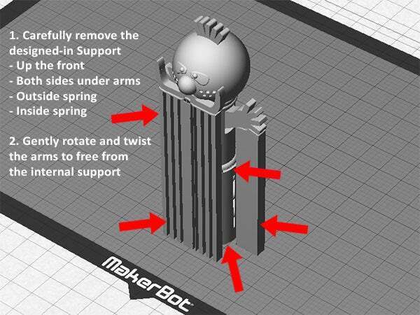 🪄 Zebedee - From The Magic Roundabout (Wobbles on the spring and arms ...