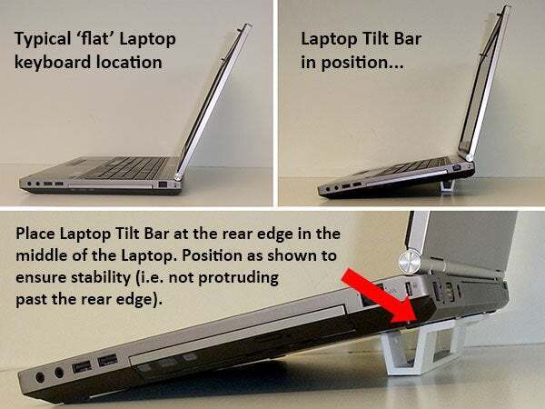 💻 "Tilt Bar" angles Laptop Keyboards for improved comfort, ease of use ...
