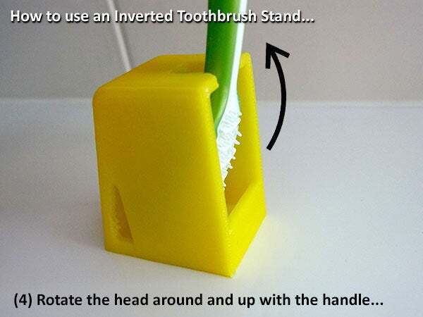 Free STL file Inverted Tooth Brush Stands 🦷 ・Object to download and to ...