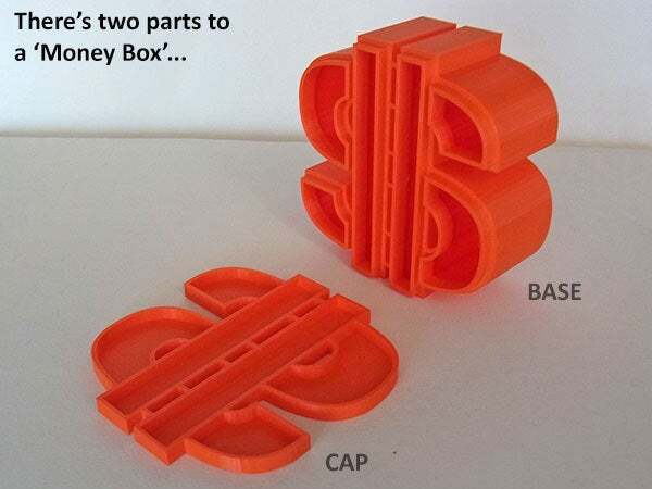 💰 '$' Money Box・Free STL File for ・Cults