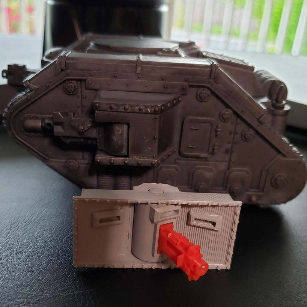 🎲 Sigilates Hull sponson for Leman Russ retrofit・Free STL File for ・Cults