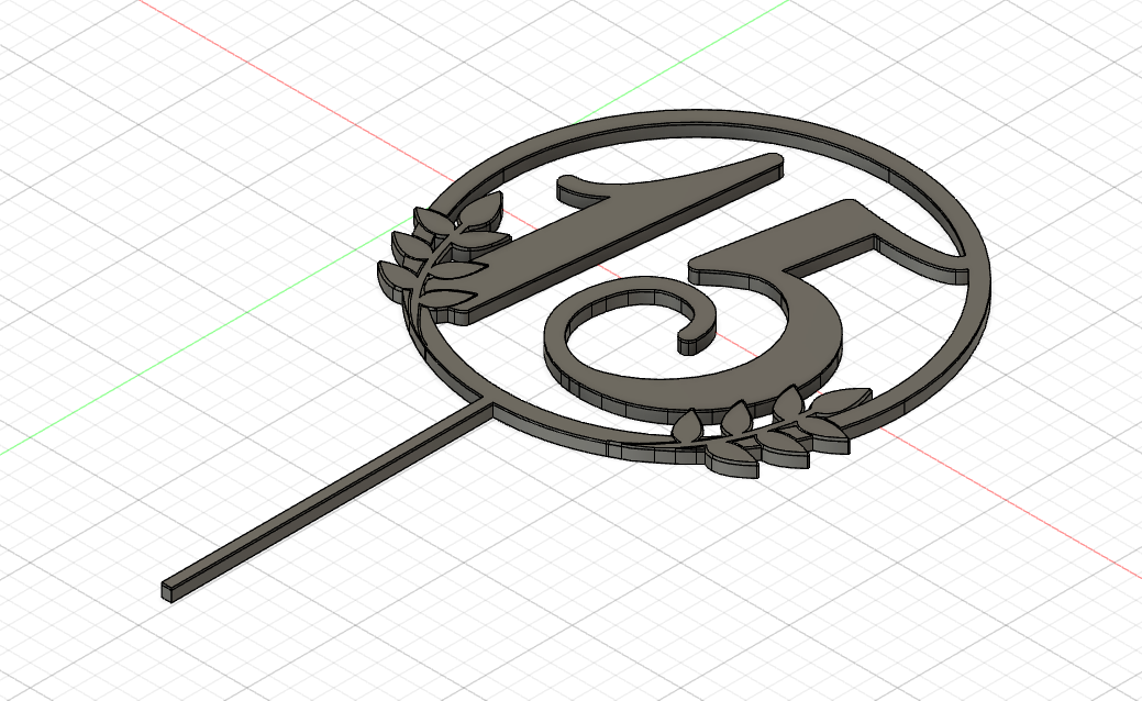 Archivo STL Mis 15 Años Topper redondo 👽 ・Modelo de impresora 3D para ...