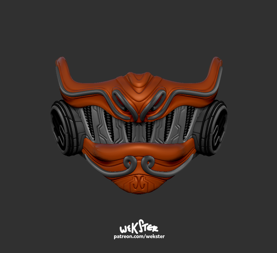 STL file Cyber Samurai - single and multimaterial 🗡️ ・3D printable ...