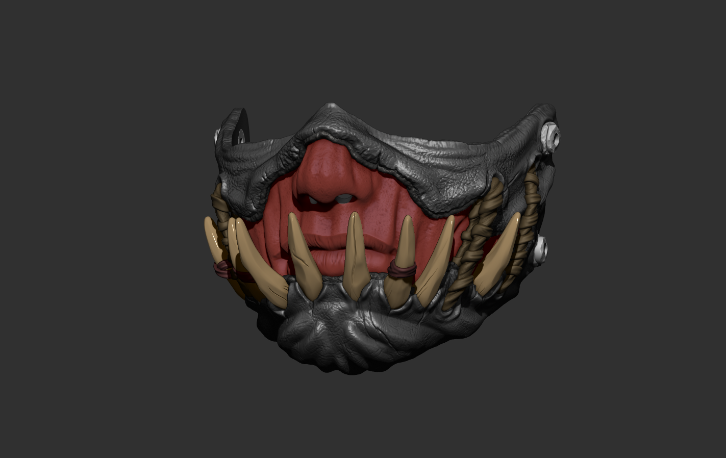 STL file Primal mask - single and multimaterial 🎃 ・3D printer design to ...